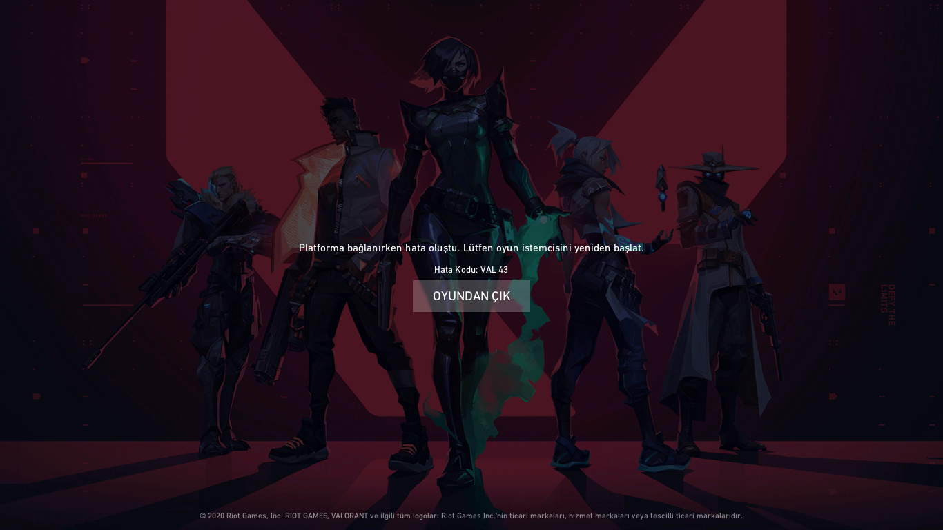 Valorant Val 43 Hatası Çözümü - My To World